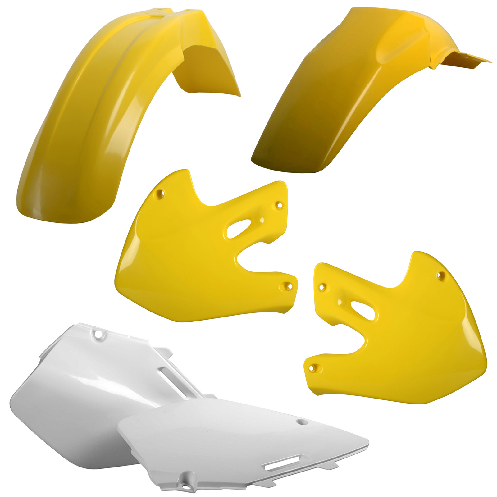 PLASTICOS SUZUKI : KIT DE PLASTICOS SUZUKI RM125/250 96-98 POLISPORT
