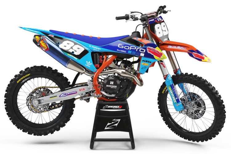 ADHESIVOS KTM : KIT PEGATINAS KTM GOPRO 2 BLUE
